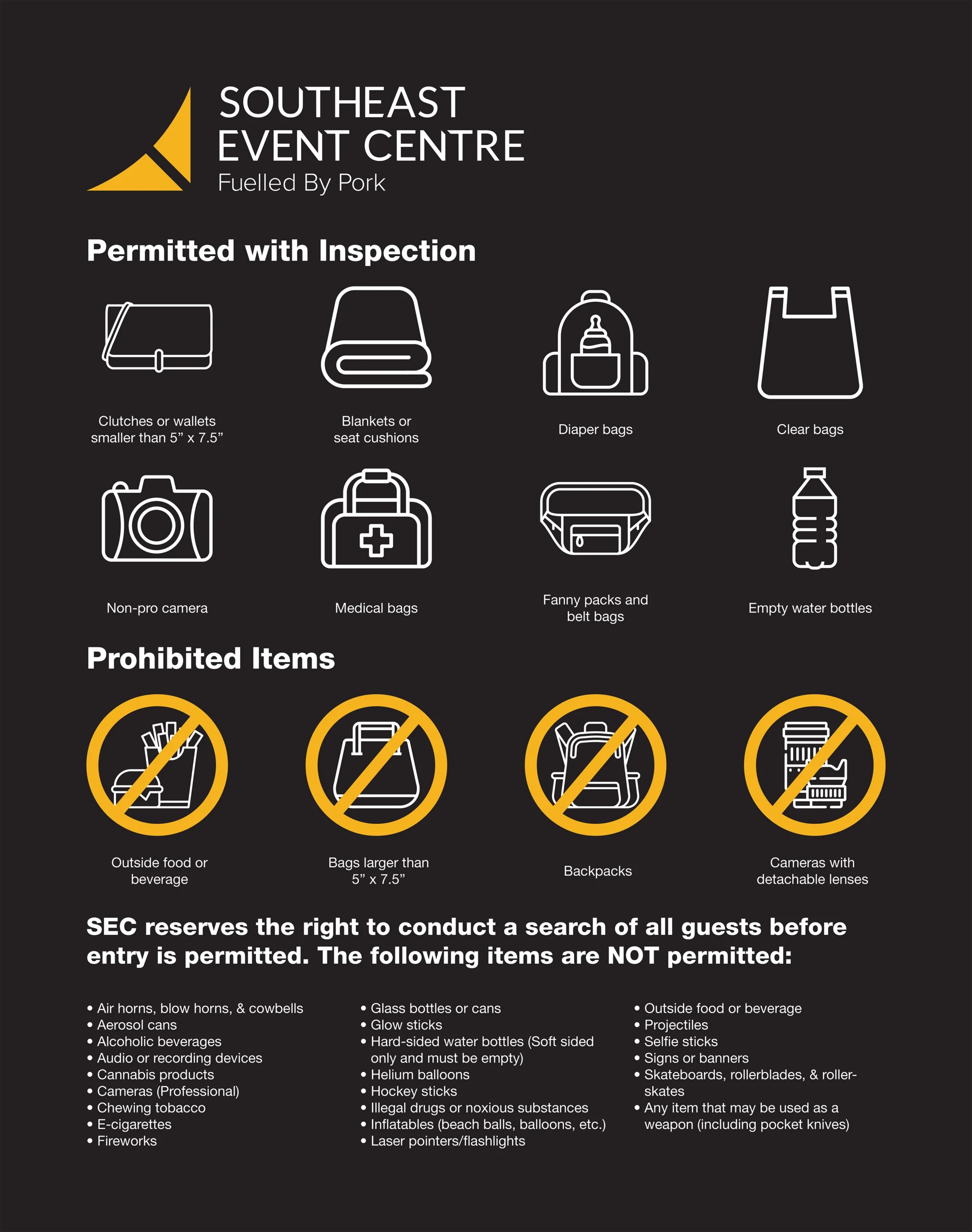 Fan Guide - Southeast Event Centre